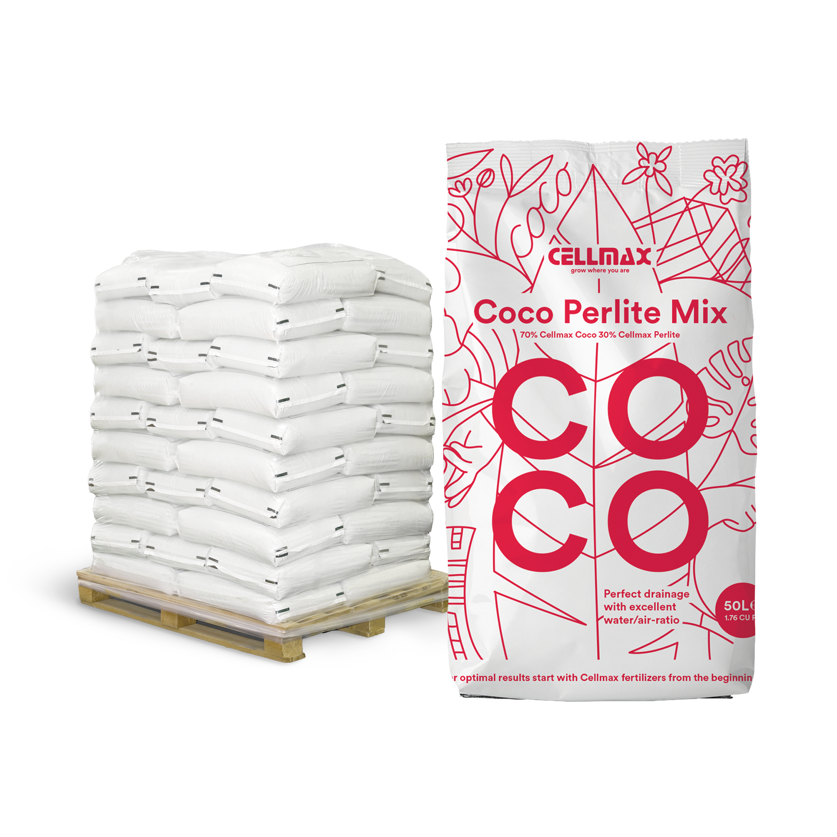 Coco Perlite Mix 50L - Cellmax